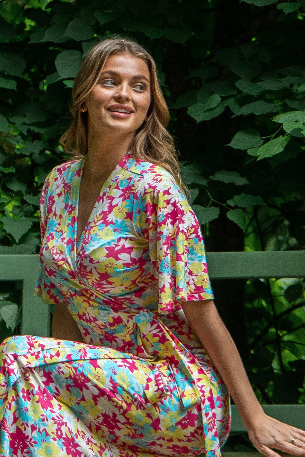 Linnea linen dress - Blommig linneklänning – Pure Female